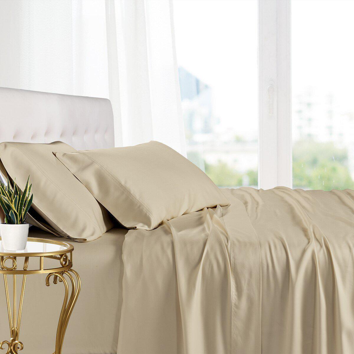 100% Bamboo Bed Sheets Set Super Soft